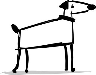 Slick dog Royalty Free Vector Image - VectorStock