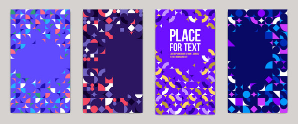 Geometric design colorful modular constructor Vector Image