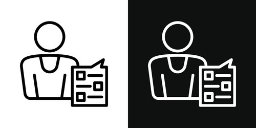 Personality characteristics icon set avatar Vector Image