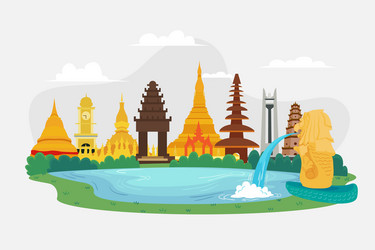 Bagan Pagoda Vector Images (over 100)