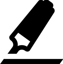 Highlight marker icon Royalty Free Vector Image