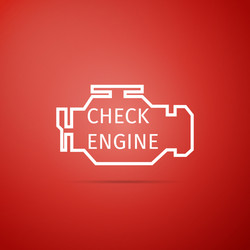 Check engine icon on transparent background Vector Image
