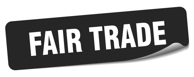 Fair trade sticker label Royalty Free Vector Image