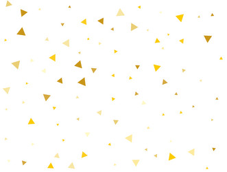 Gender neutral golden triangular confetti Vector Image
