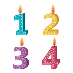 Man holding a candle with light at night Vector Image