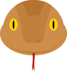 Snake head cartoon Royalty Free Vector Image - VectorStock
