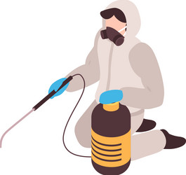 Pest control worker Royalty Free Vector Image - VectorStock