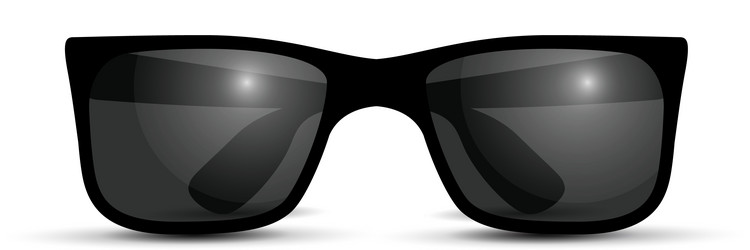 Summer sunglasses with beach reflection Royalty Free Vector