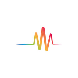 Sound line waves Royalty Free Vector Image - VectorStock