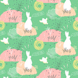 Mid autumn festival gold style seamless pattern Vector Image