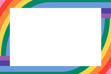 Happy pride month frame Royalty Free Vector Image