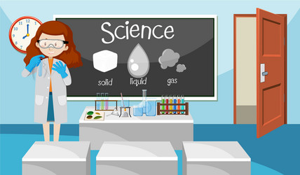 Classroom lesson background flat style Royalty Free Vector