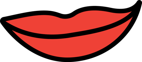 Kissing red lips expression of love and feelings Vector Image