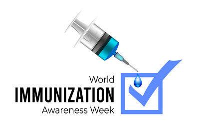 National immunization awareness month Royalty Free Vector