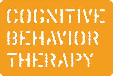 Cognitive behavior sign Royalty Free Vector Image