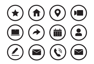 Phone Email Address Icon Vector Images (over 14,000)