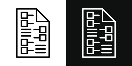 Planning icon set project communication workflow Vector Image