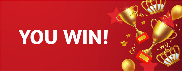 You win 2nd Royalty Free Vector Image - VectorStock