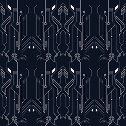 Abstract tech line pattern Royalty Free Vector Image