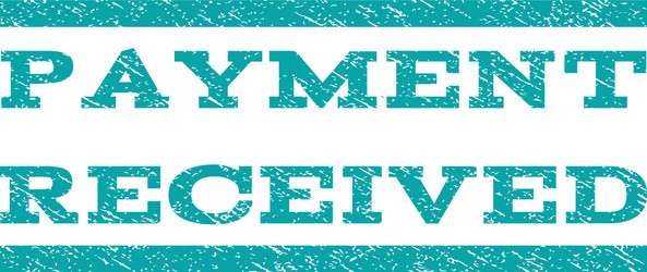 Payment received watermark stamp Royalty Free Vector Image