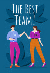 Best employee poster template top performer Vector Image