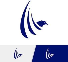 Simple and minimalist eagle Royalty Free Vector Image