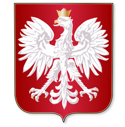 Polish crest Royalty Free Vector Image - VectorStock