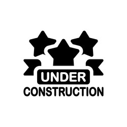 Website under construction icon Royalty Free Vector Image
