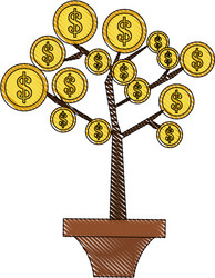 Money tree symbol Royalty Free Vector Image - VectorStock