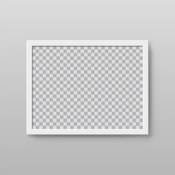 Realistic empty photo card frame film set retro Vector Image