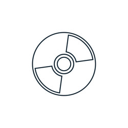 Cd dvd icon design template elements Royalty Free Vector