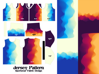Jersey sublimation pattern design Royalty Free Vector Image