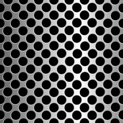 Grating pattern with grid mesh of circles Vector Image