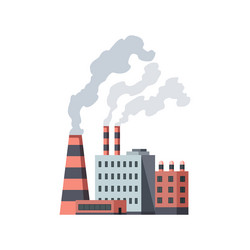 Industrial Factory Landscape Royalty Free Vector Image