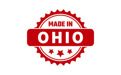 Made in ohio rubber stamp Royalty Free Vector Image