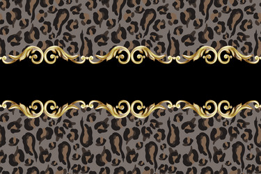 Seamless pattern with leopard skin Royalty Free Vector Image