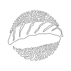 Single one line drawing traditional japanese Vector Image