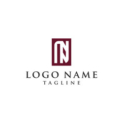 A clean unique and professional n letter logo Vector Image