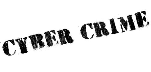 Cyber crime rubber stamp Royalty Free Vector Image