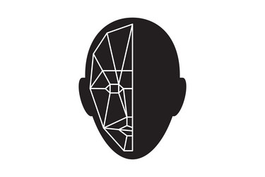 Recognition icon identity system recognize Vector Image