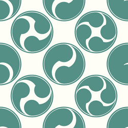 Icon with japanese symbol tomoe Royalty Free Vector Image