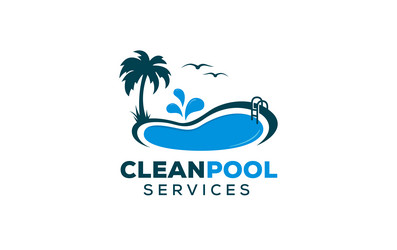 Swimming pool logo Royalty Free Vector Image - VectorStock
