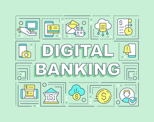Online banking concept internet Royalty Free Vector Image