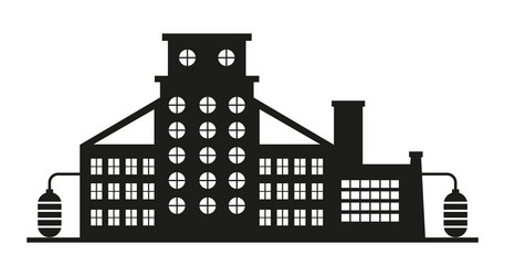 Factory manufactury and plants storage Royalty Free Vector