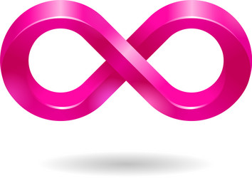 Funny infinity sign mathematical operation symbol Vector Image