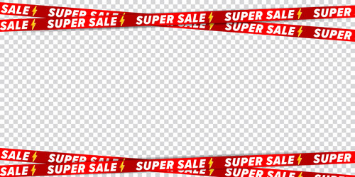 Final sale advertising crossed ribbon border frame