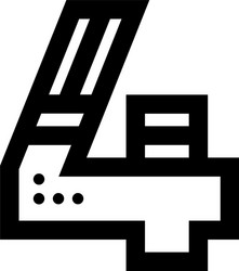 Logo number 4 red Royalty Free Vector Image - VectorStock