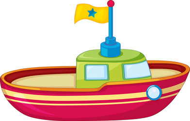 Toy sail boat Royalty Free Vector Image - VectorStock