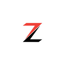 Letter z road way logo Royalty Free Vector Image