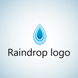 Raindrop logo ideas design Royalty Free Vector Image